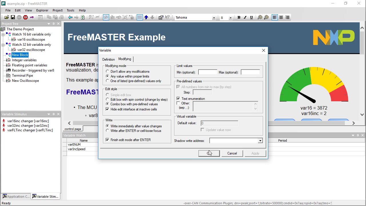 FreeMASTER Run-Time Debugging Tool | NXP